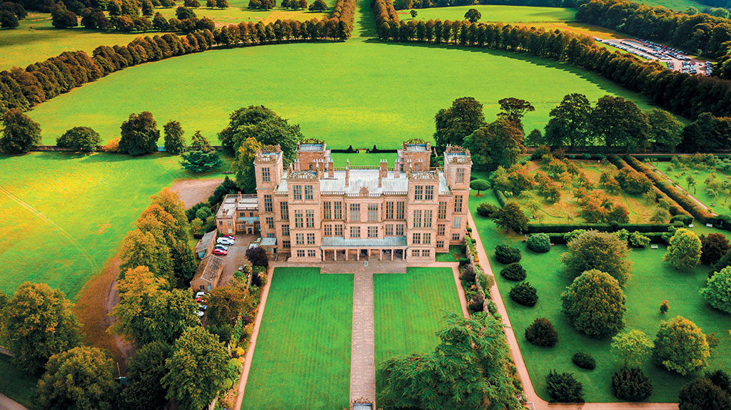 Hardwick Hall drone photograph by Phil Nicholls - Reflections Magazine